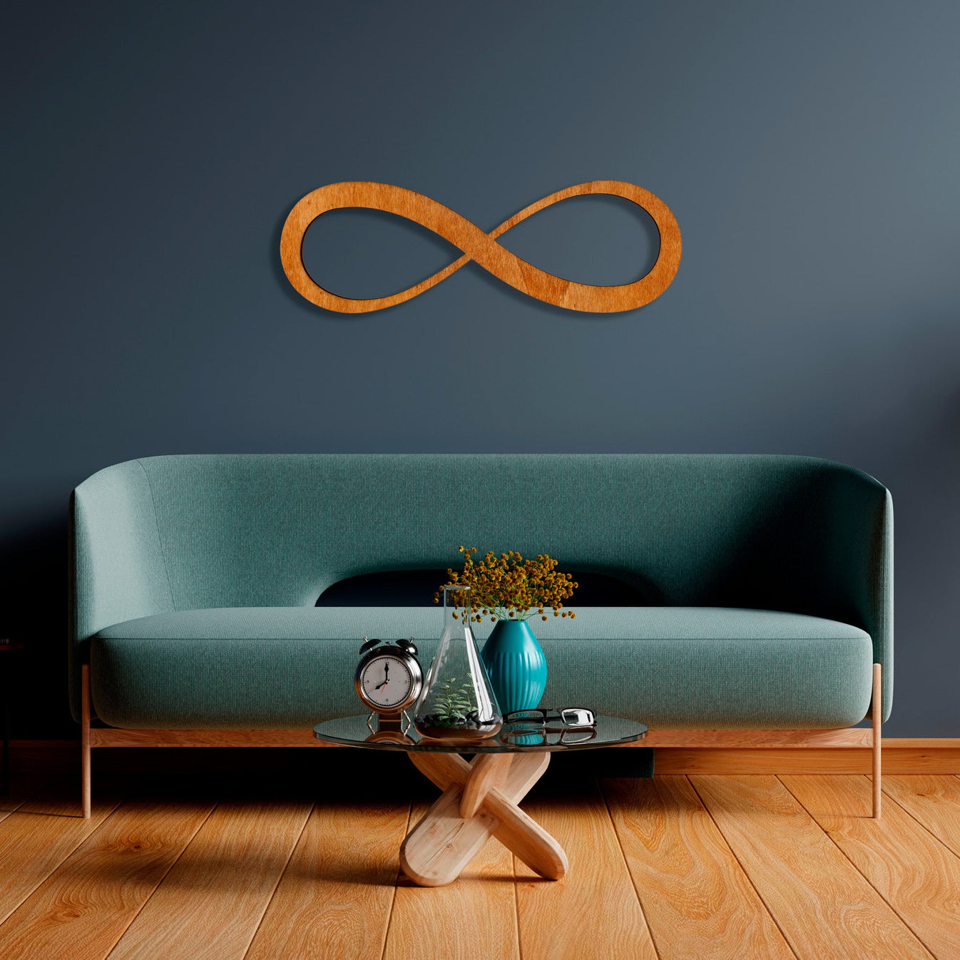 "Wandbild Unendlichkeit/Liegende Acht" Holzbild | Nanino Design